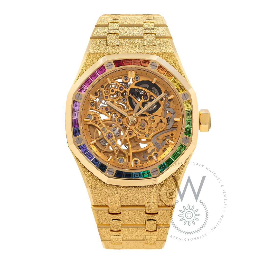 Audemars Piguet Royal Oak Frosted Gold Double Balance Wheel Openworked ...